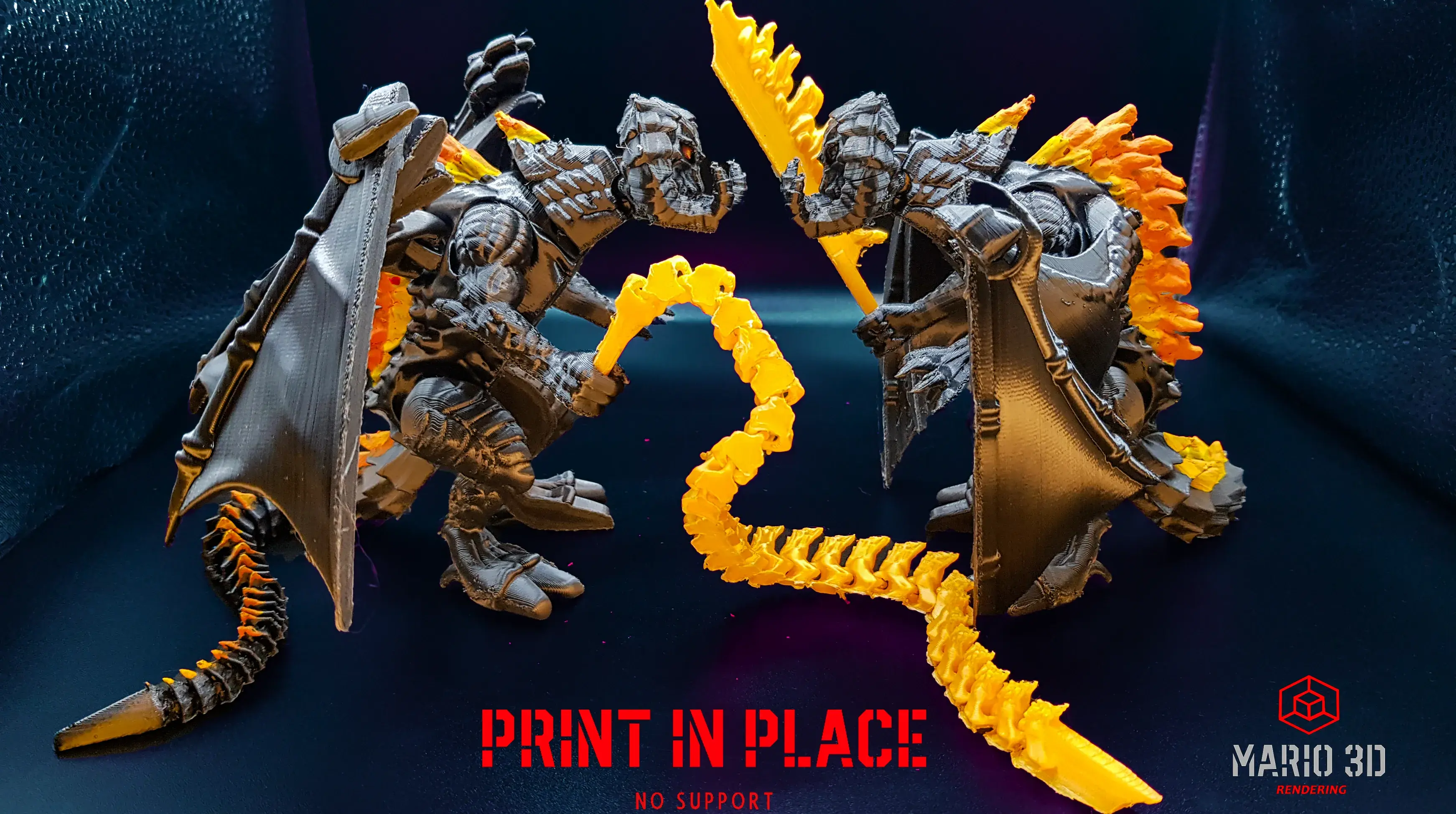 Characters & Creatures STL Download - balrog flexi print in placeby ...