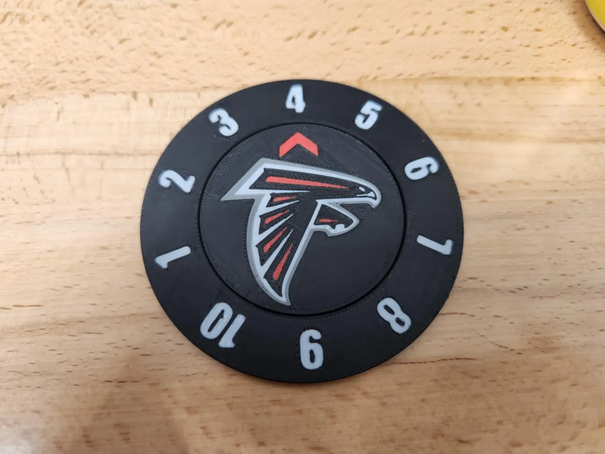 3D Printer Files | 3MF File | Atlanta Falcons Drink Count Coaster ...