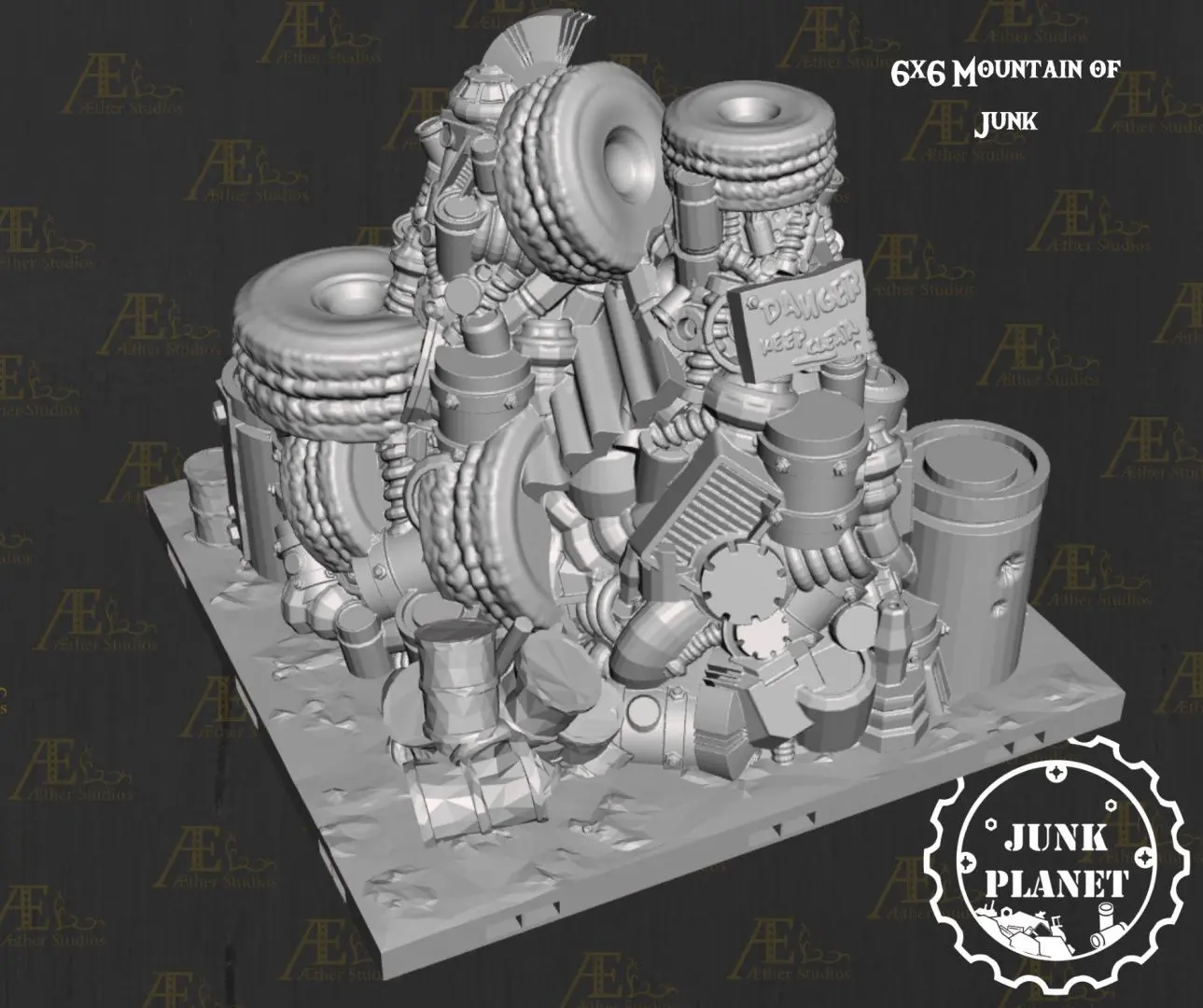 Other STL Download - AEJUNK02 - Junk Planet 2by Aether Studios