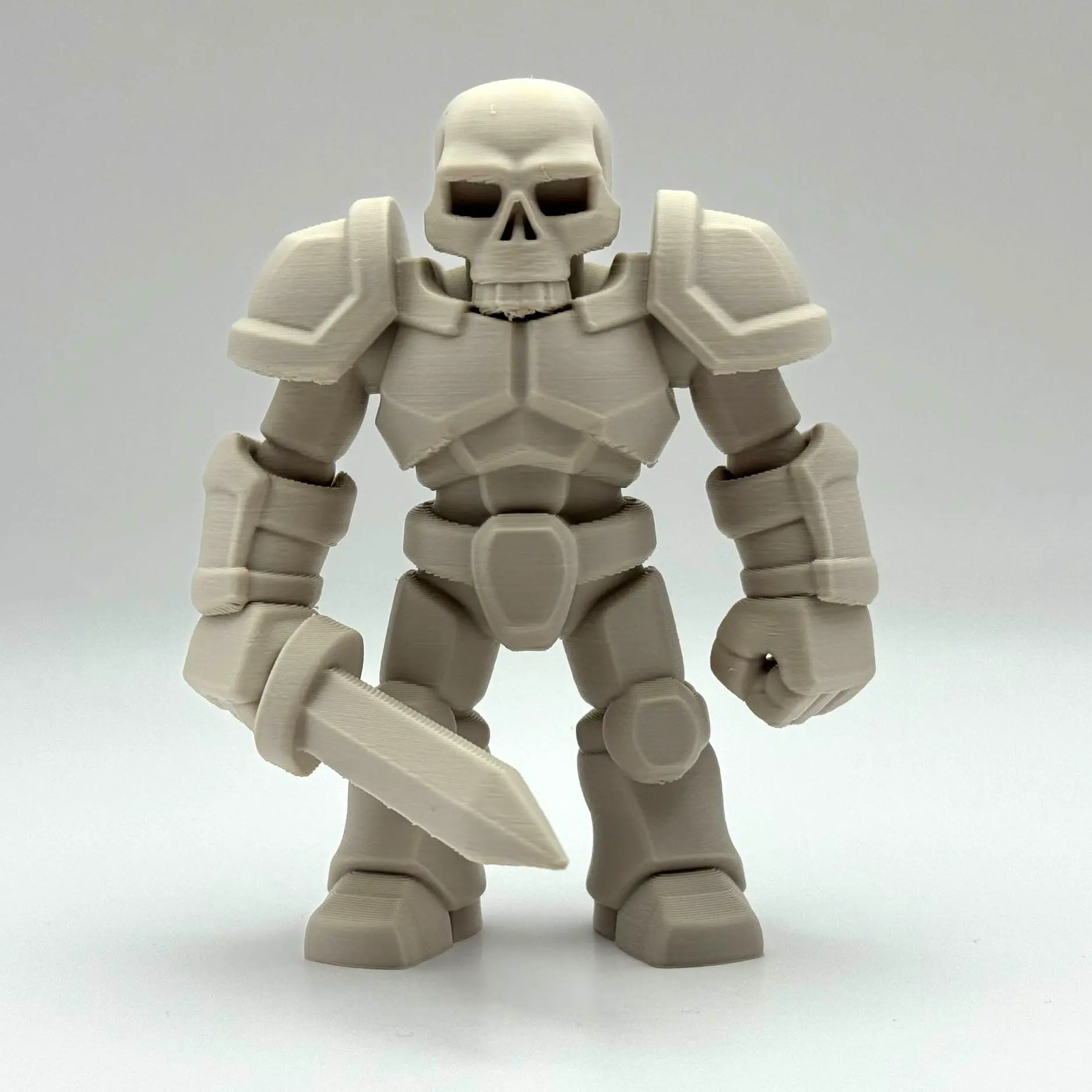 3D Printer Files | 3MF File | Skeletal Sword Golem | Creality Cloud