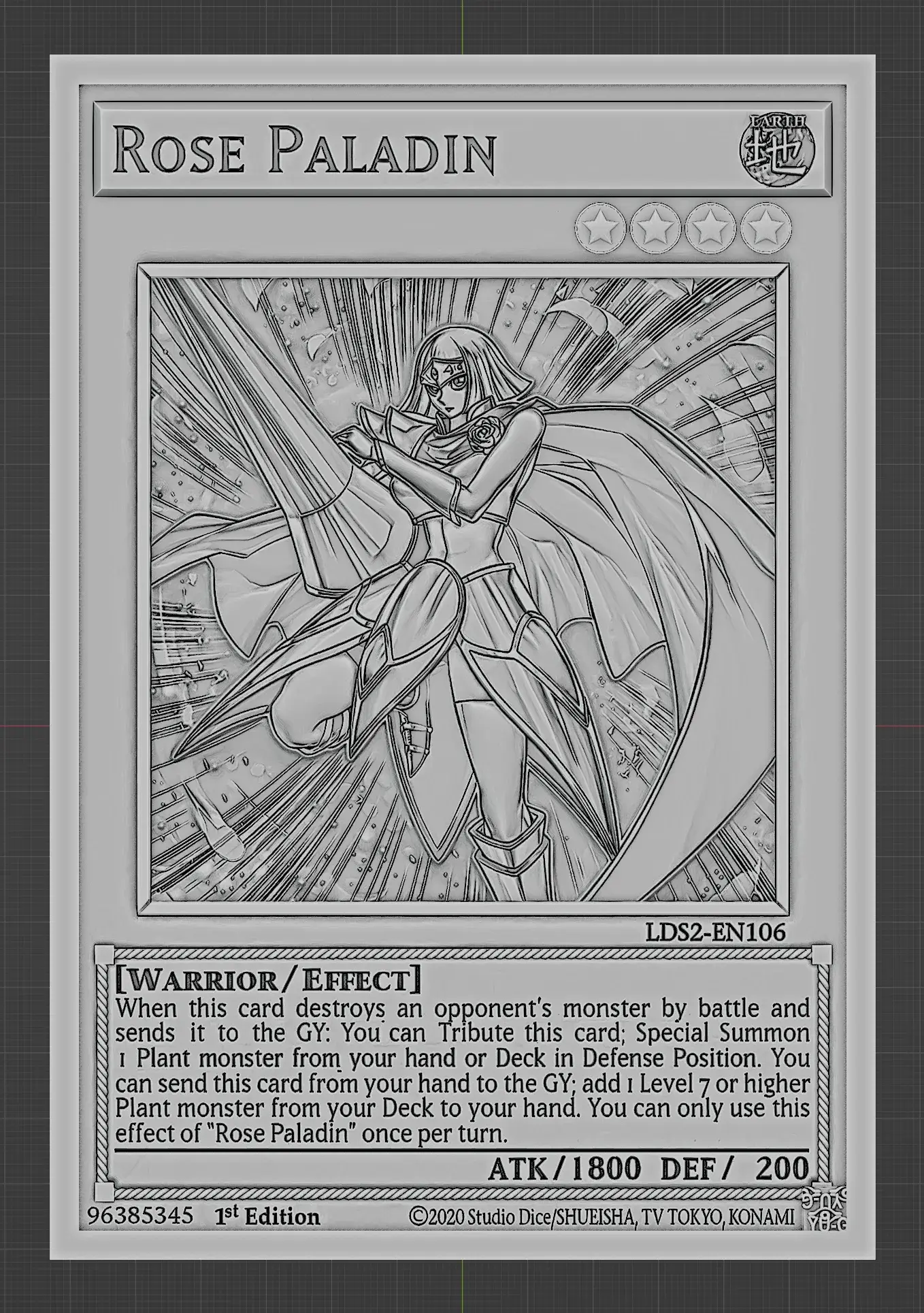 3D Printer Files | 3MF File | Rose Paladin - yu-gi-oh! | Creality Cloud