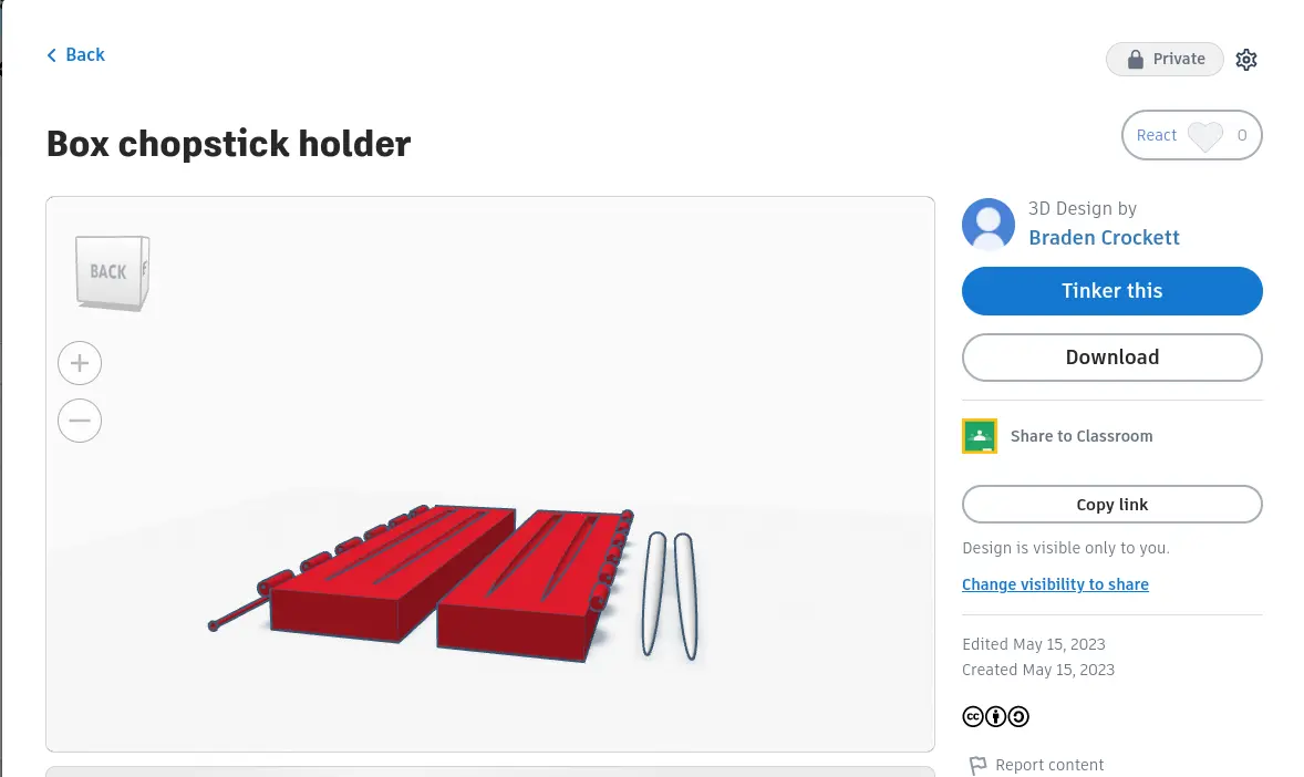 Other STL Download - Box Chopstick Holderby HoboJoe234