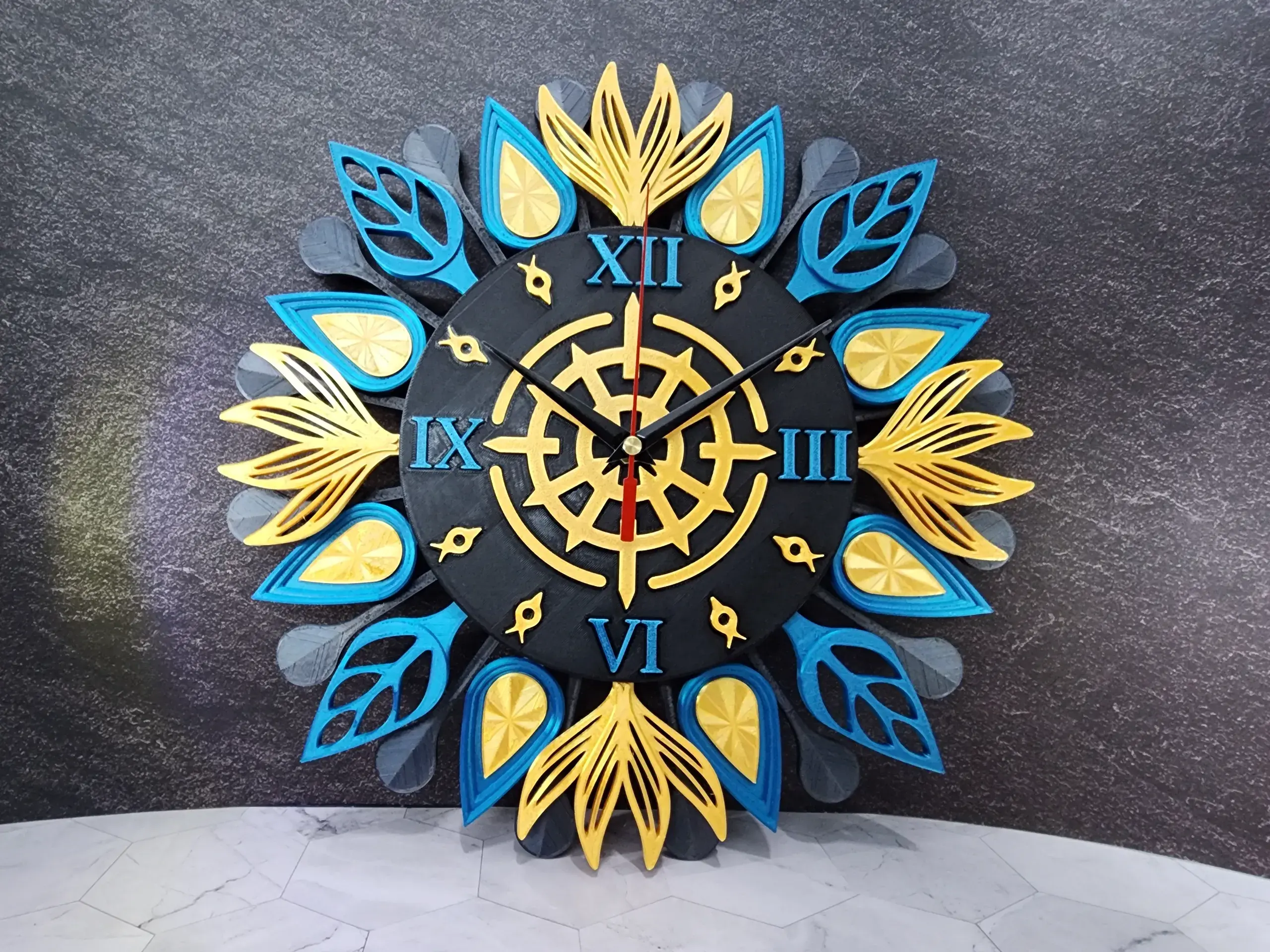 3D Printer Files | 3MF File | Twilight Bloom Clock | Creality Cloud