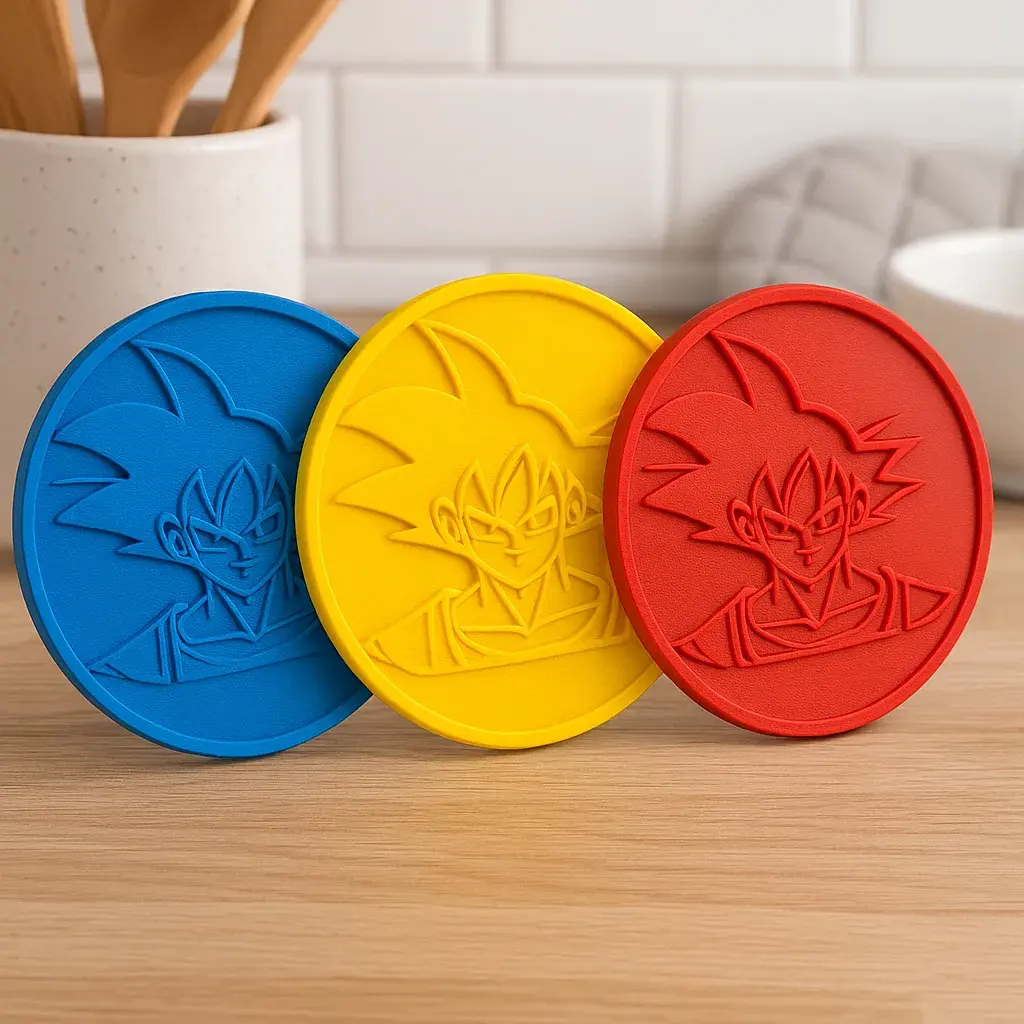 3D Printer Files | 3MF File | Goku Coaster | Creality Cloud