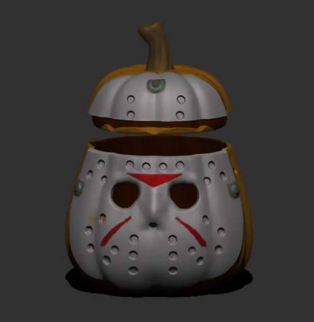 Other STL Download - JASON PUMPKIN, HALLOWEEN.by Bacterio Desing3D
