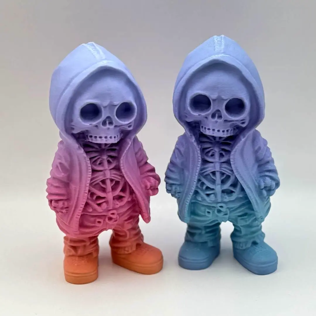 3D Printer Files | 3MF File | Funky Skeleton Figure in Hoodie ...