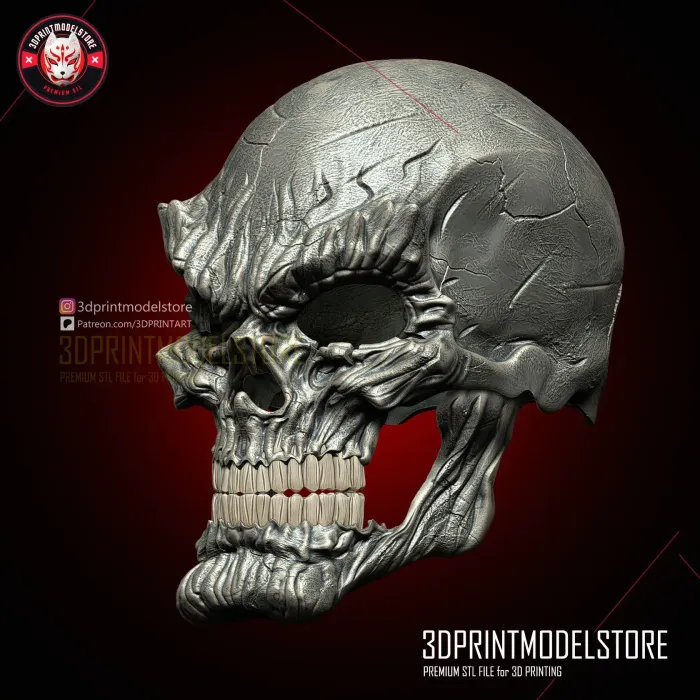 Cosplay STL Download - Ghost Rider Skull Mask -Skeletor Helmet ...