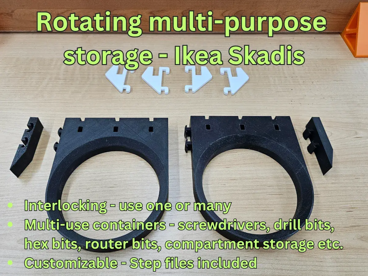 3D Printer Files | 3MF File | ROTATING MULTI-USE TRAYS - IKEA SKADIS ...