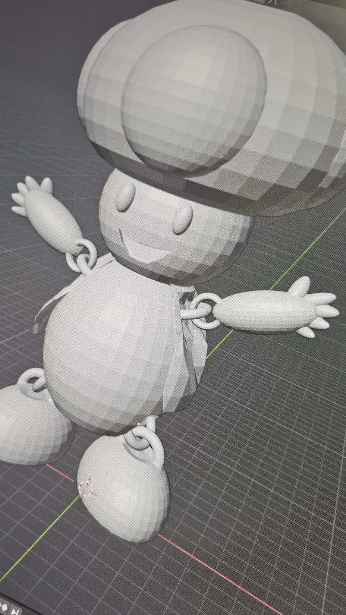 Characters & Creatures STL Download - Toad from Mario Articulatedby ...