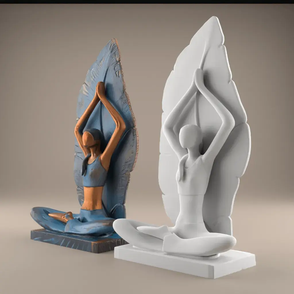 Home Decorations & Ornaments STL Download - Yoga Lover Lady STL – 3D ...