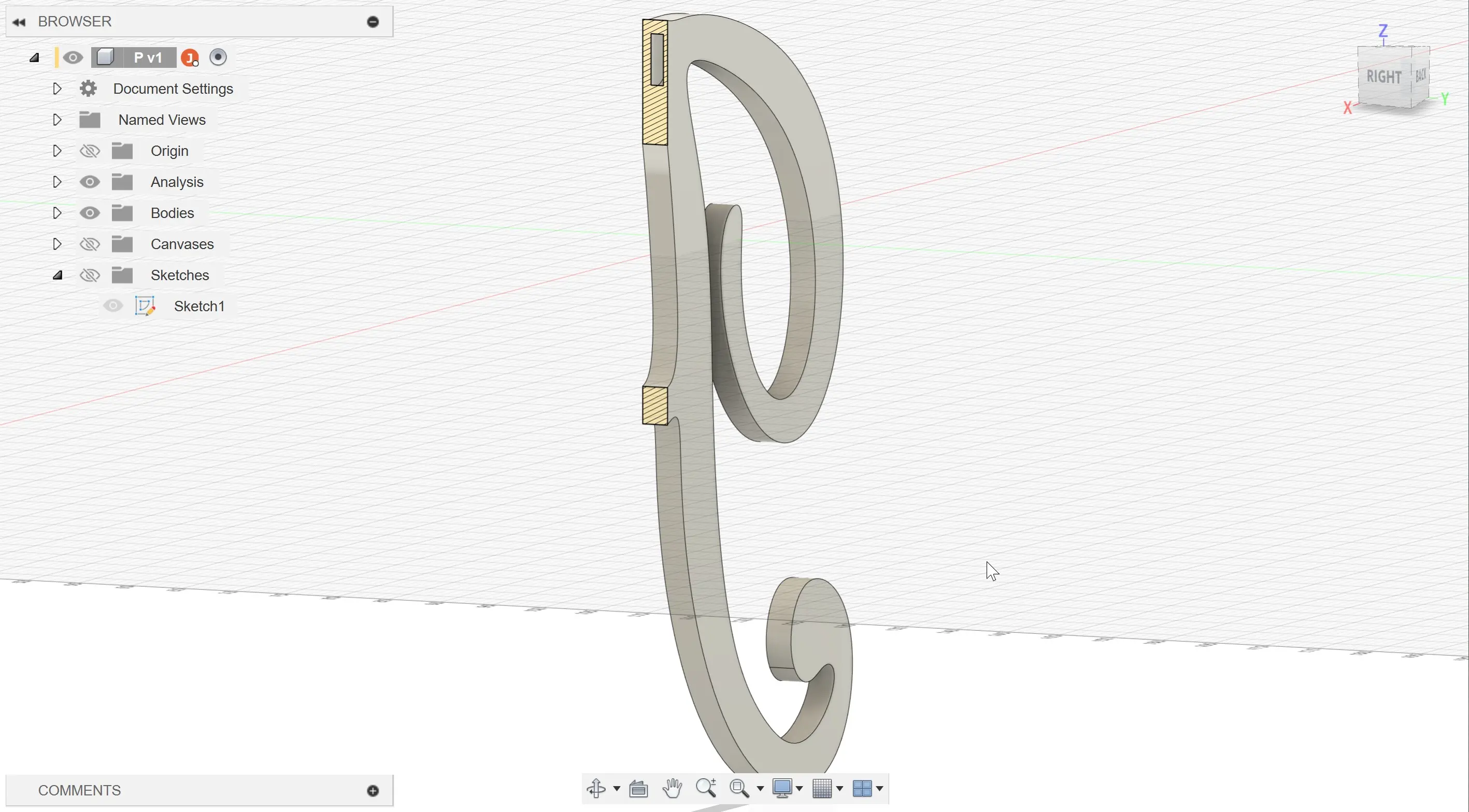 Fridge Magnet letter P capital | 3D models download | Creality Cloud