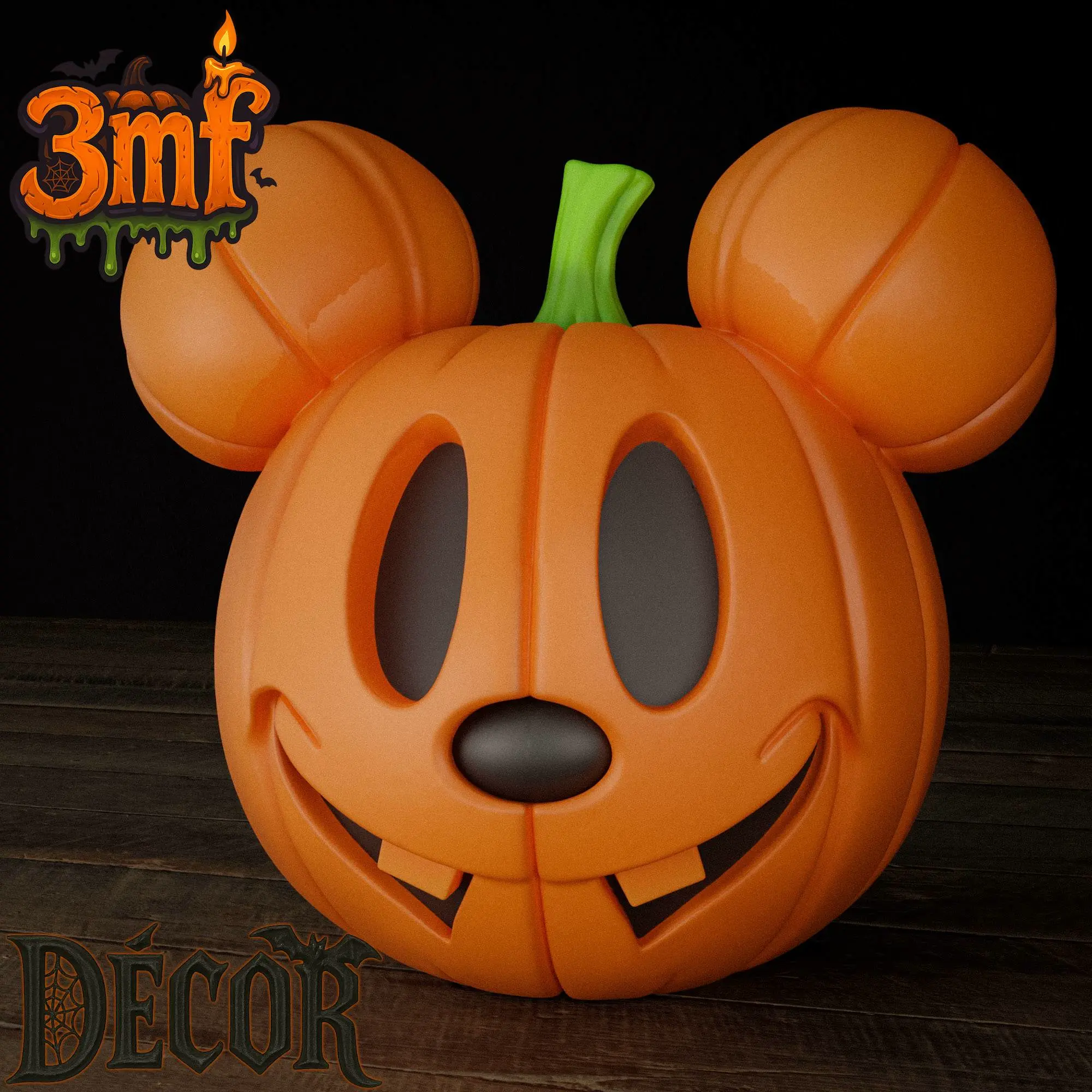 3D Printer Files | 3MF File | Mickey Halloween Pumpkin | Creality Cloud