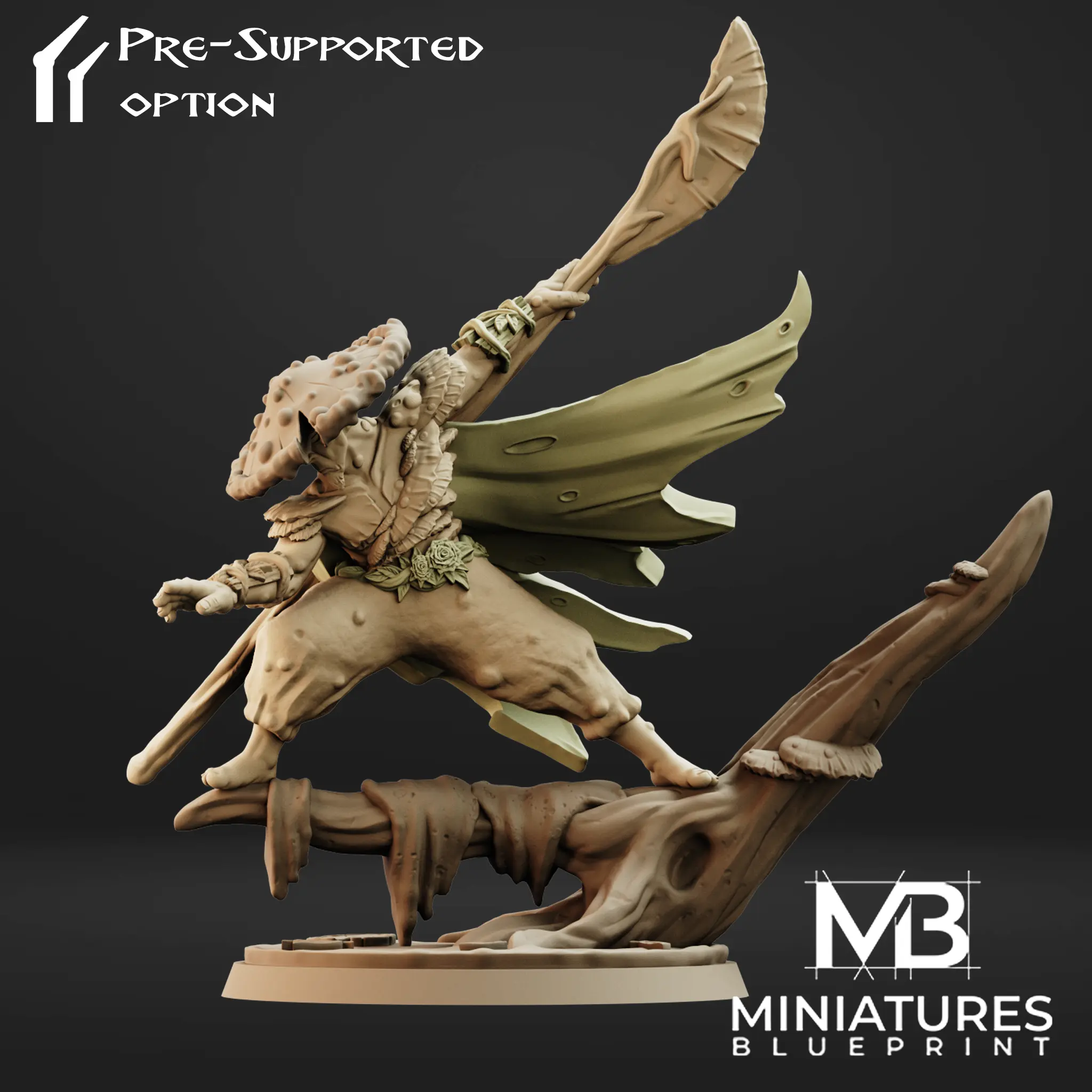 Characters & Creatures STL Download - Samurai Mushroomby Miniatures ...
