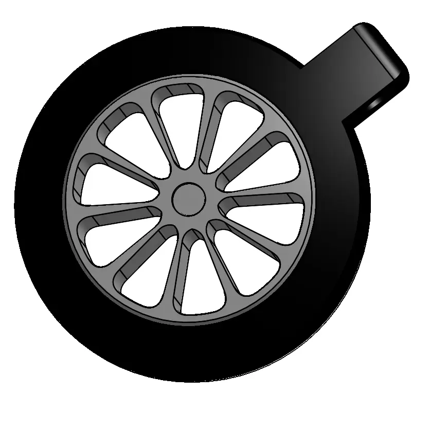 3D Printer Files | 3MF File | Gyroscope Wheel Keychain | Creality Cloud