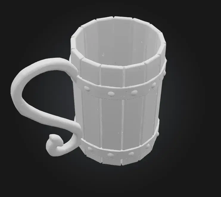 3D Printer Files | 3MF File | wooden beer mug | tankard | Creality Cloud