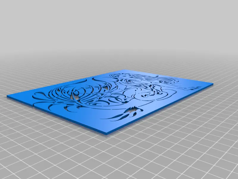 Free Digital Art STL Download - Mermaid stencil 2by SMT_M 🦊