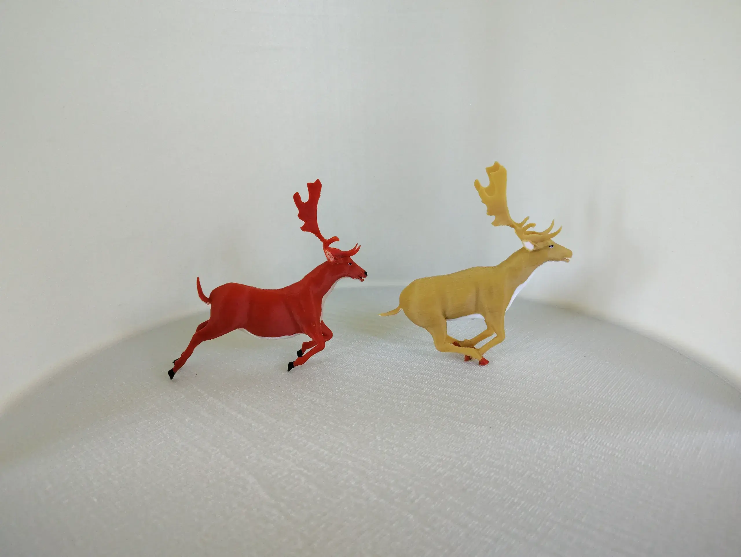 3D Printer Files | 3MF File | Fallow Deer 2 Figurine Poses; Sprinting ...