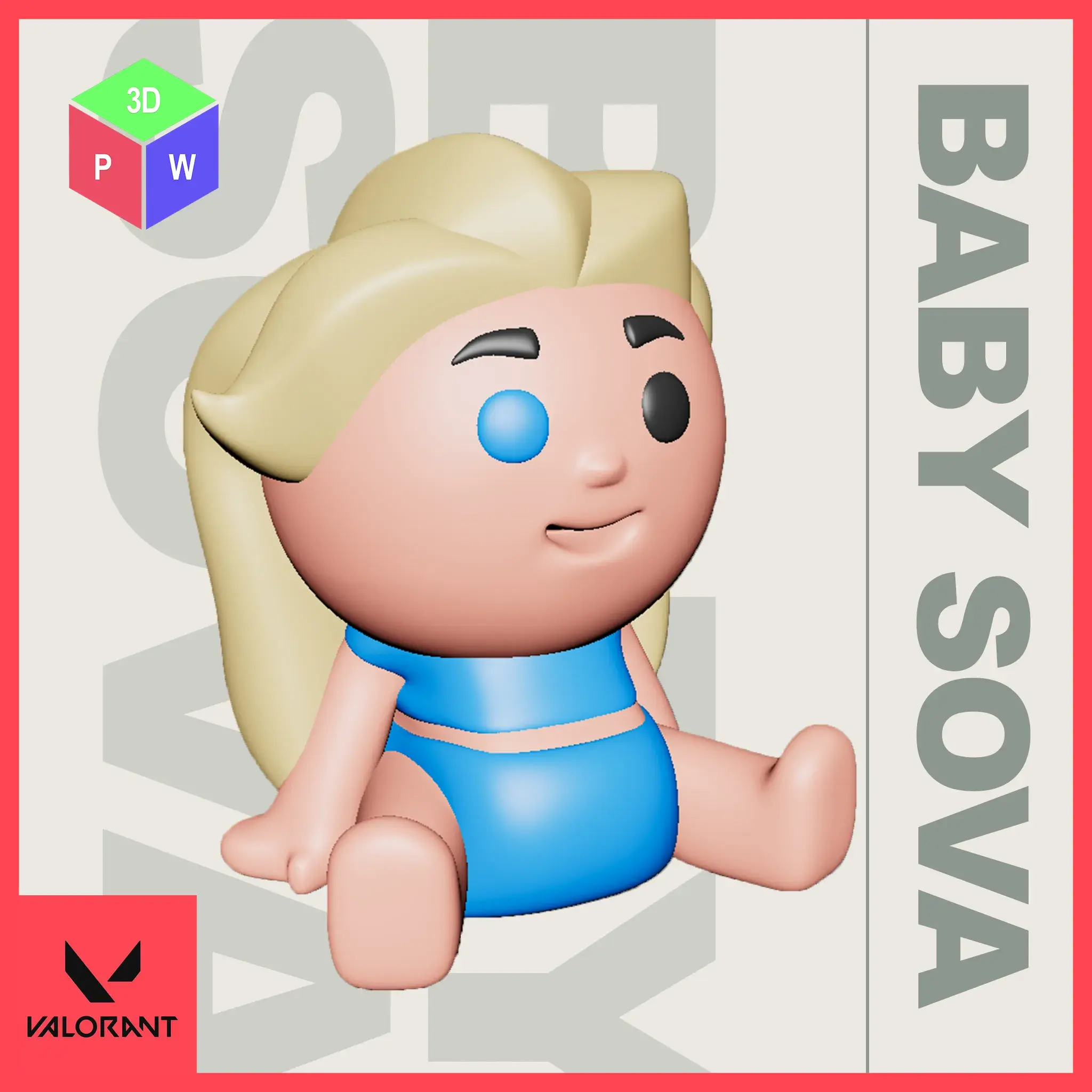 3D Printer Files | 3MF File | Valorant - Baby Sova | Creality Cloud