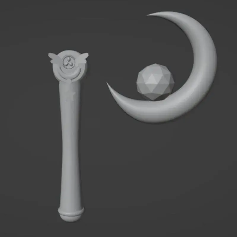 Cosplay STL Download - El Cetro Lunar "Moon Stick" / Sailor Moonby ...
