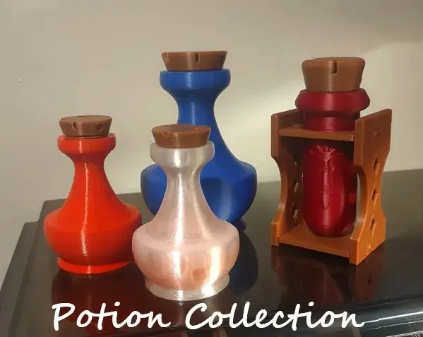 Cosplay STL Download - Potion Bottle and Vial Setby Eskimo Pie