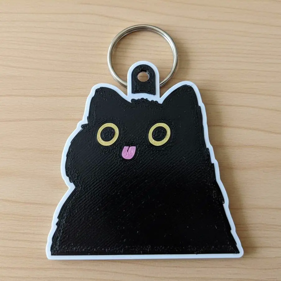 3D Printer Files | 3MF File | Keychain - Cat :P | Creality Cloud