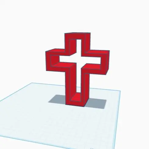 3D Printer Files | 3MF File | Standing Cross easy print lying flat ...