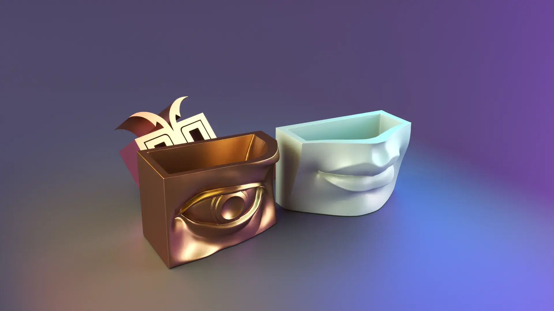 Home Decorations & Ornaments STL Download - david's lip and eye pencil ...