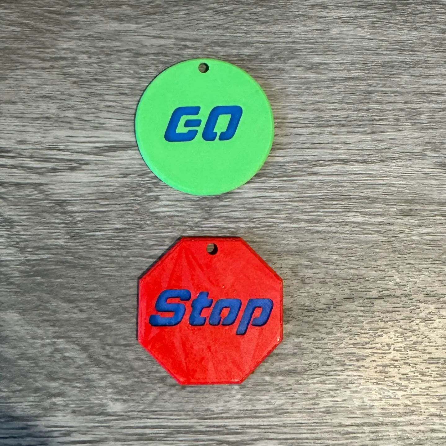 3D Printer Files | 3MF File | Stop / Go Communication Keyrings ...