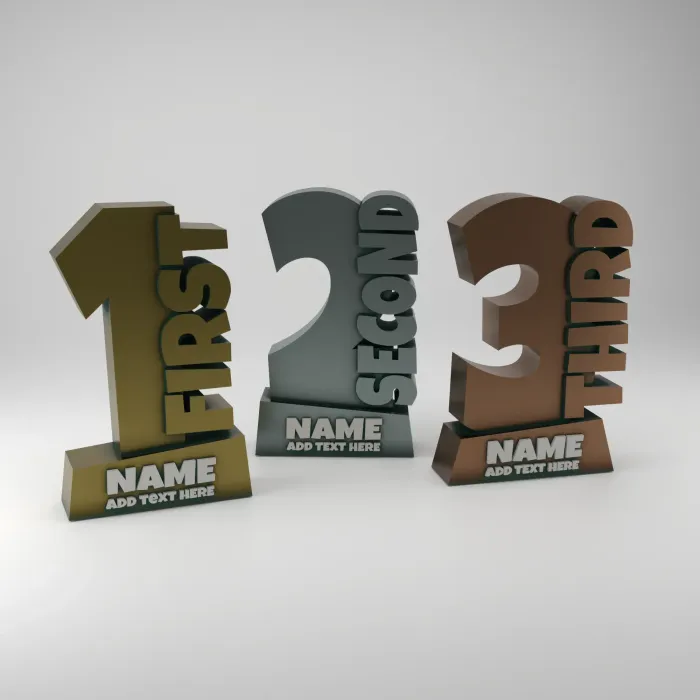 3D Printer Files | 3MF File | Trophy - Customizable award | Creality Cloud