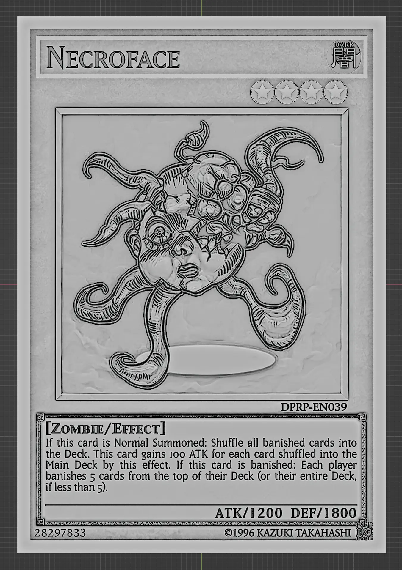 necroface - yugioh | 3D models download | Creality Cloud