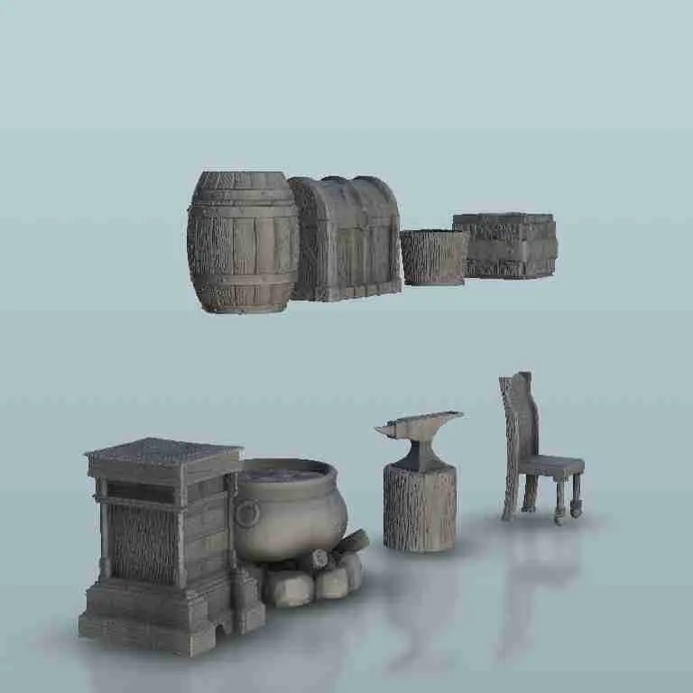 Other STL Download - Workshop interior set - miniatures warhammer ...