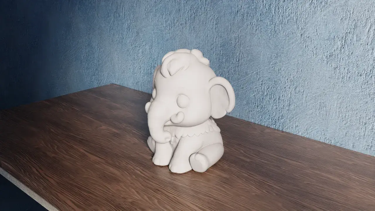 3D Printer Files | 3MF File | Chibi Mammoth | Creality Cloud
