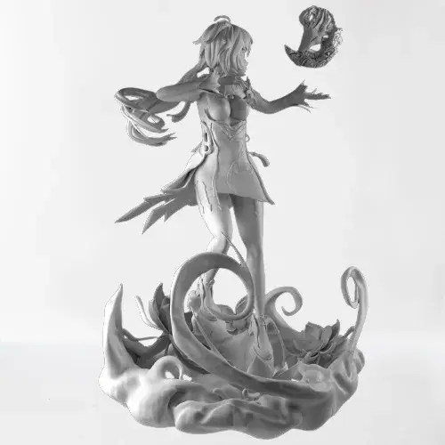 Characters & Creatures STL Download - Genshin Impact Ganyu V1 STL ...