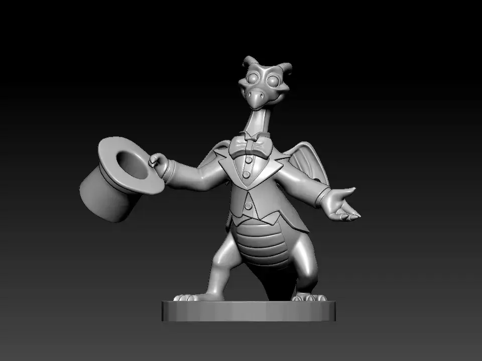 Other STL Download - Figment Top Hat and Tails - Disney Classics ...