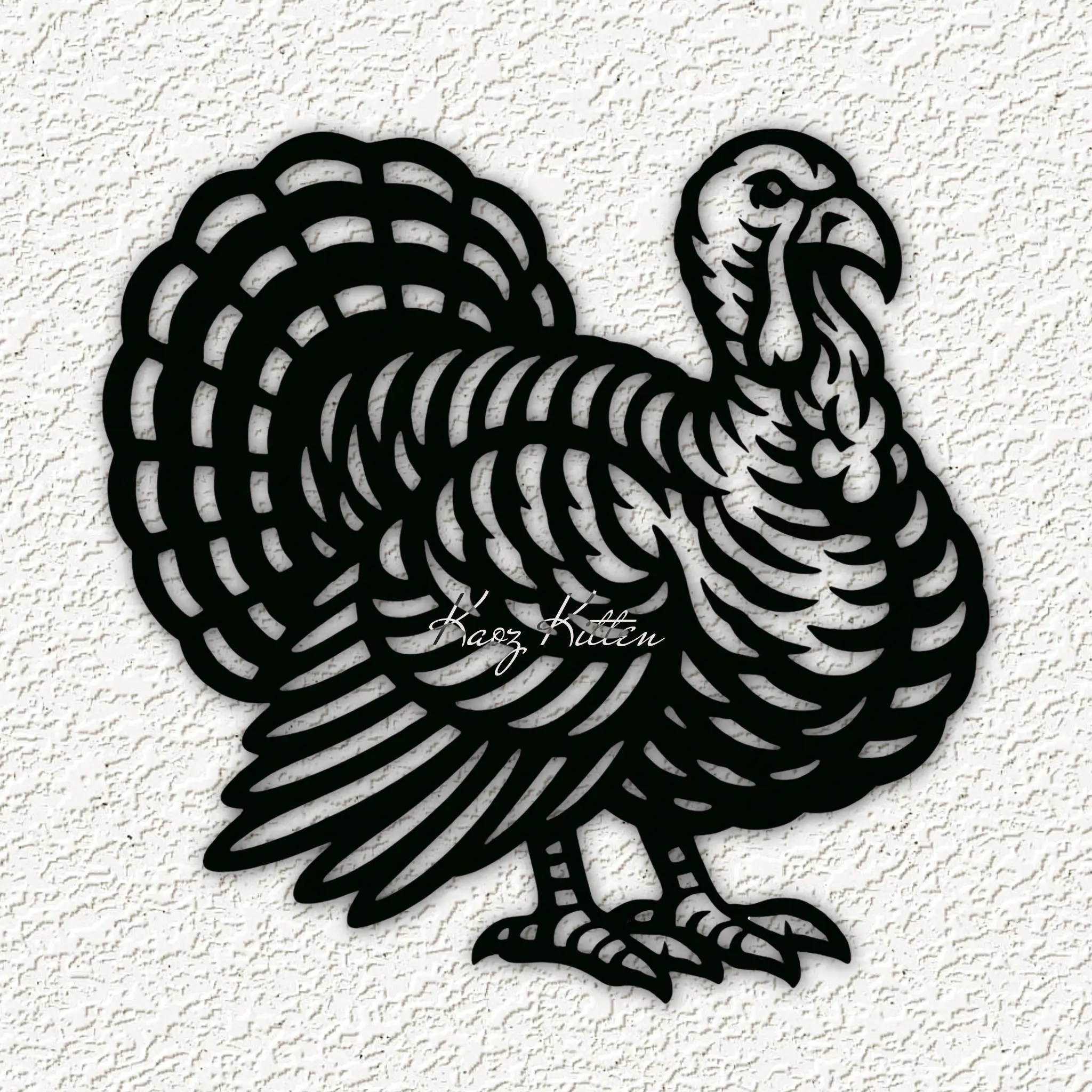 Other STL Download - wild turkey 3 wall art home decorby Kaoz Kitten