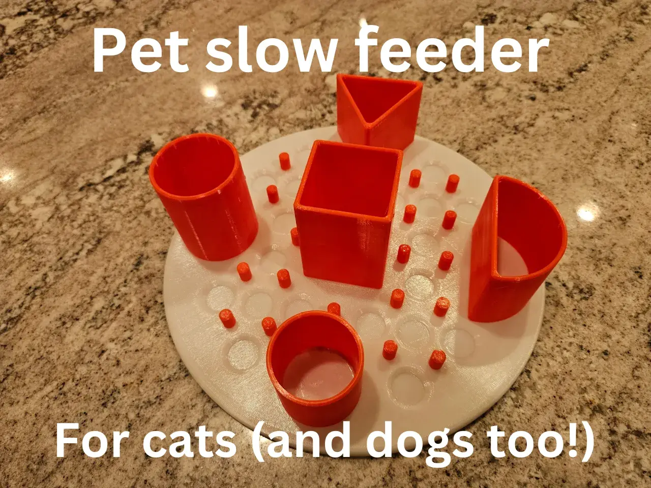 3D Printer Files | 3MF File | PET SLOW FEEDER | Creality Cloud