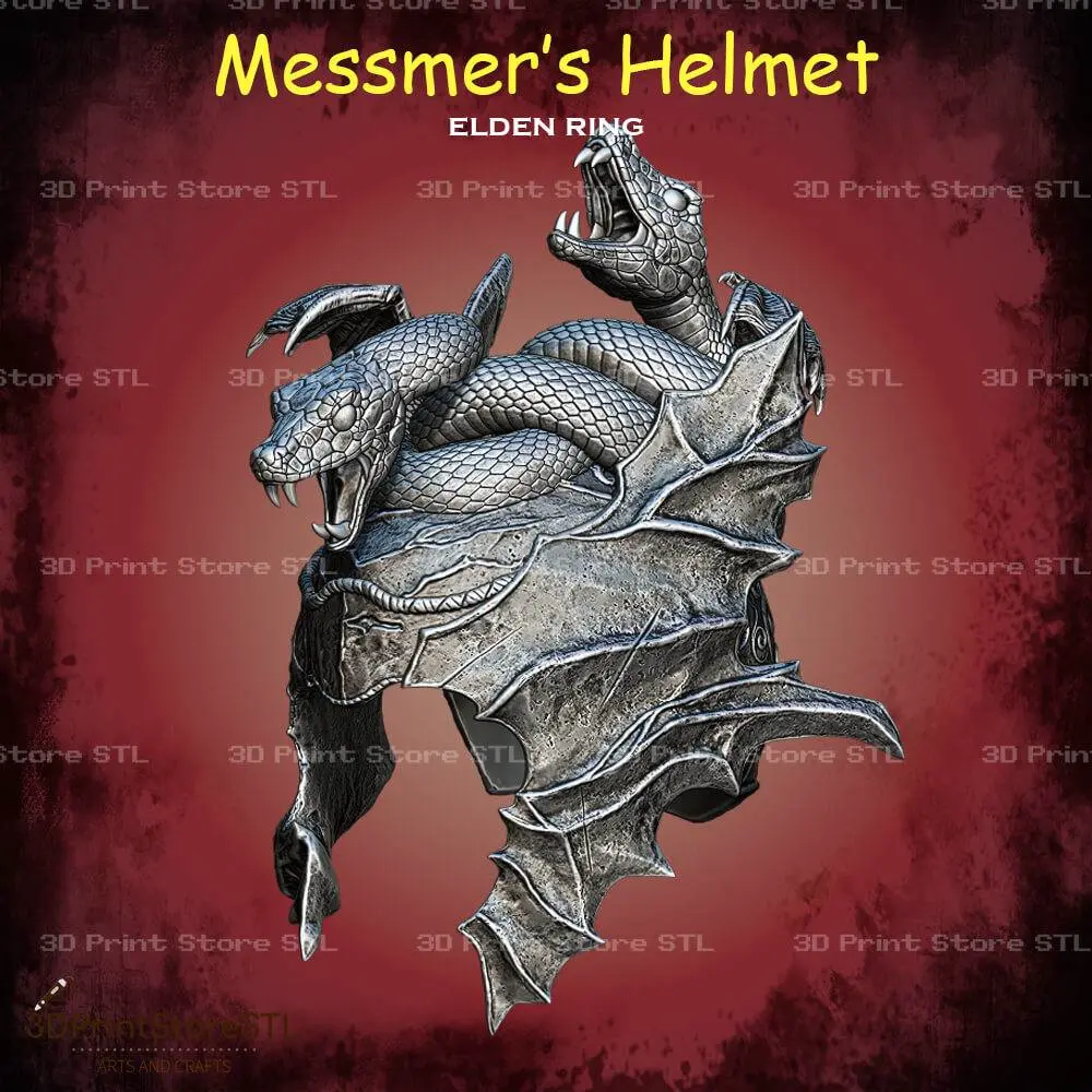 Cosplay STL Download - Messmer Helmet Cosplay Elden Ring - STL Fileby 3D Print Store STL