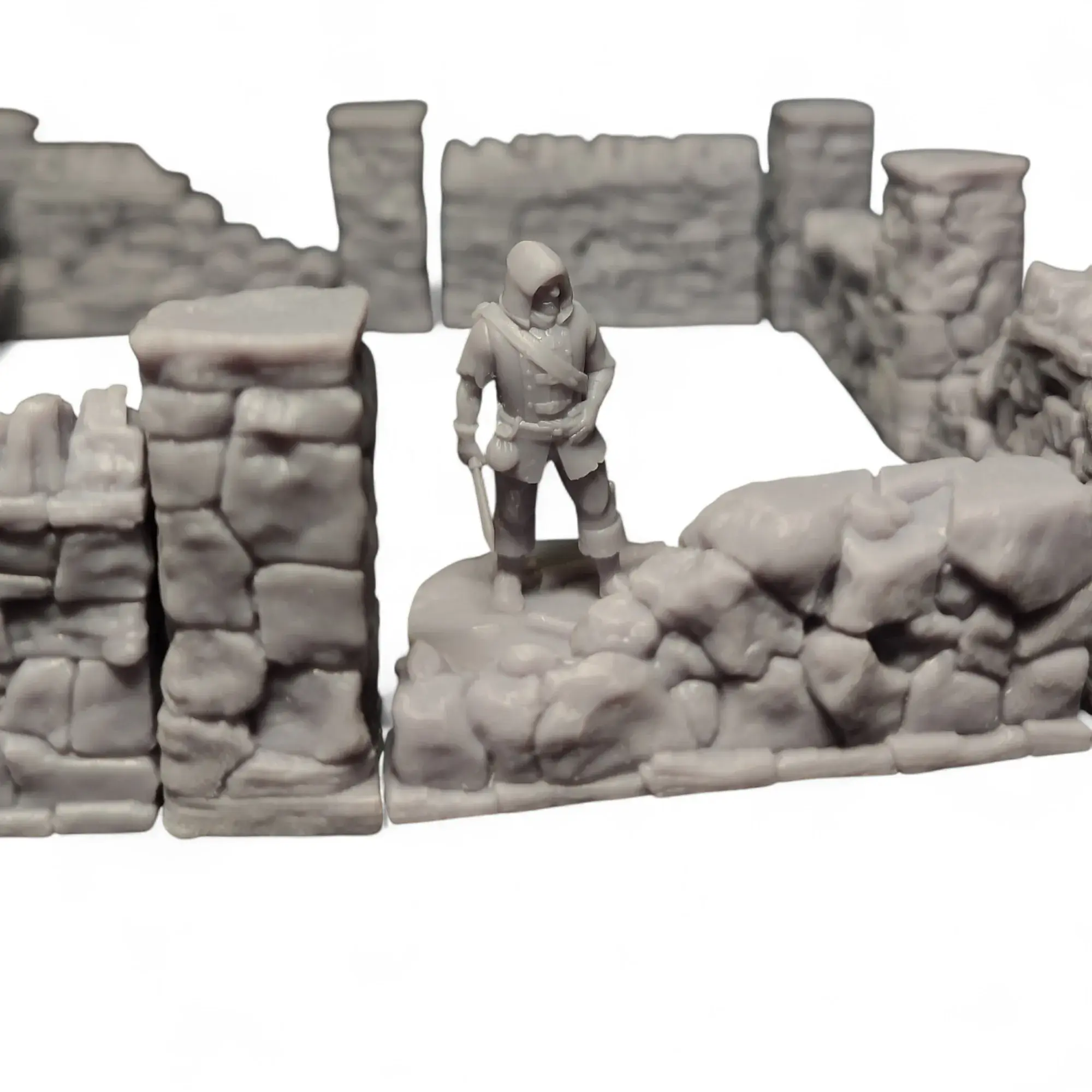 Props & Terrain STL Download - Stone Wallsby Tiny Furniture