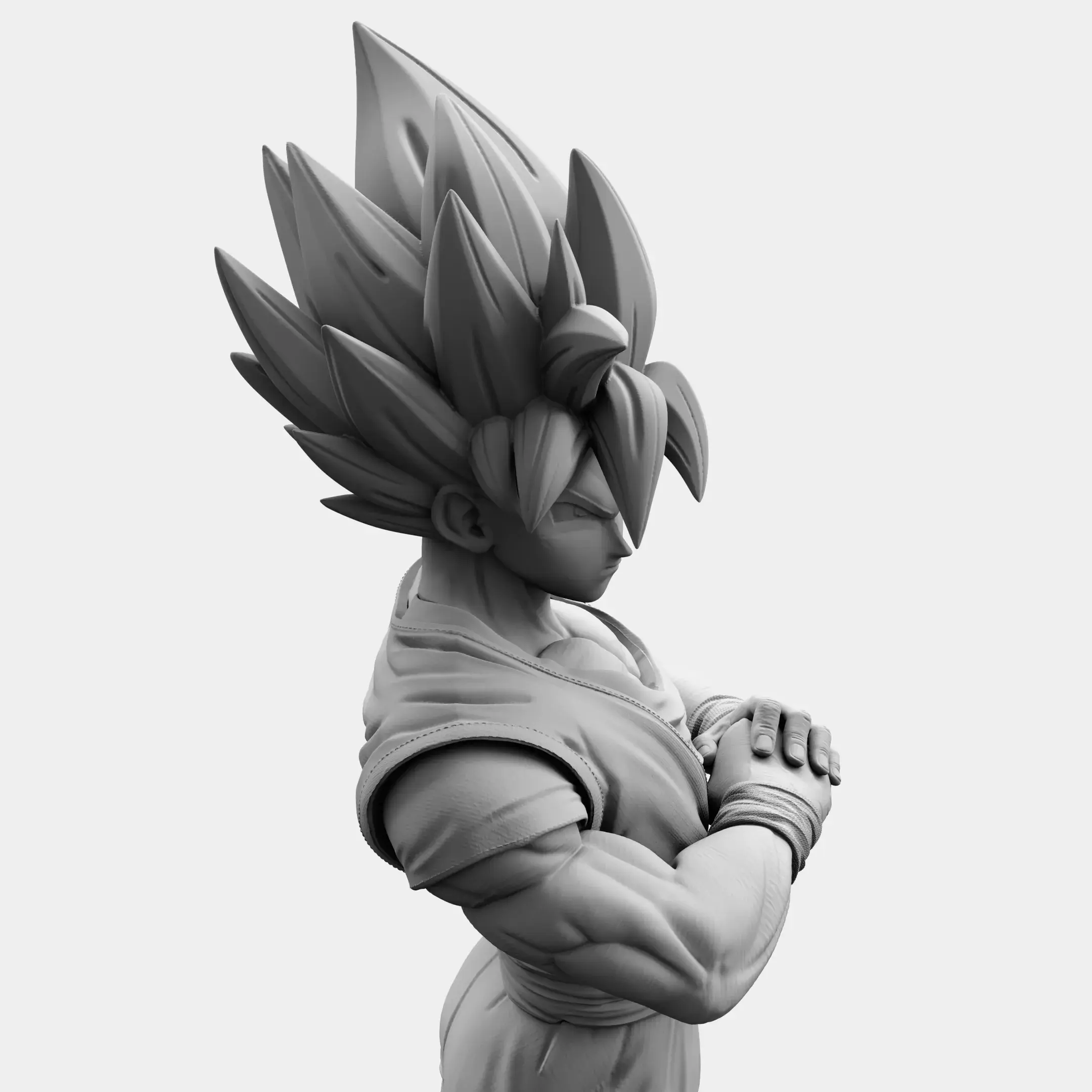 3D Printer Files | 3MF File | Goku Sculpture Fan Art | Creality Cloud