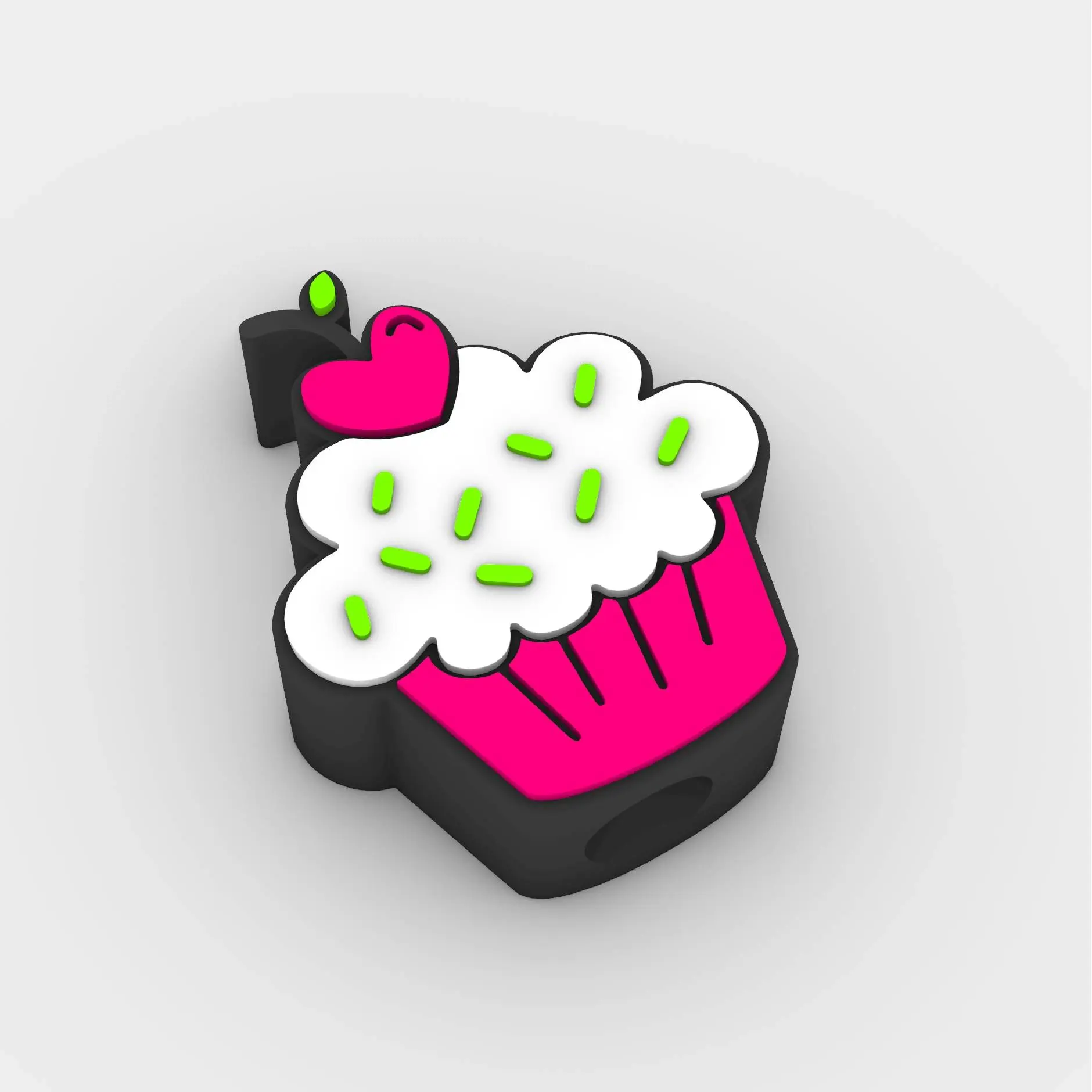 Other STL Descarga - Straw Topper cherry ice cream keke - Teo3D_Rk