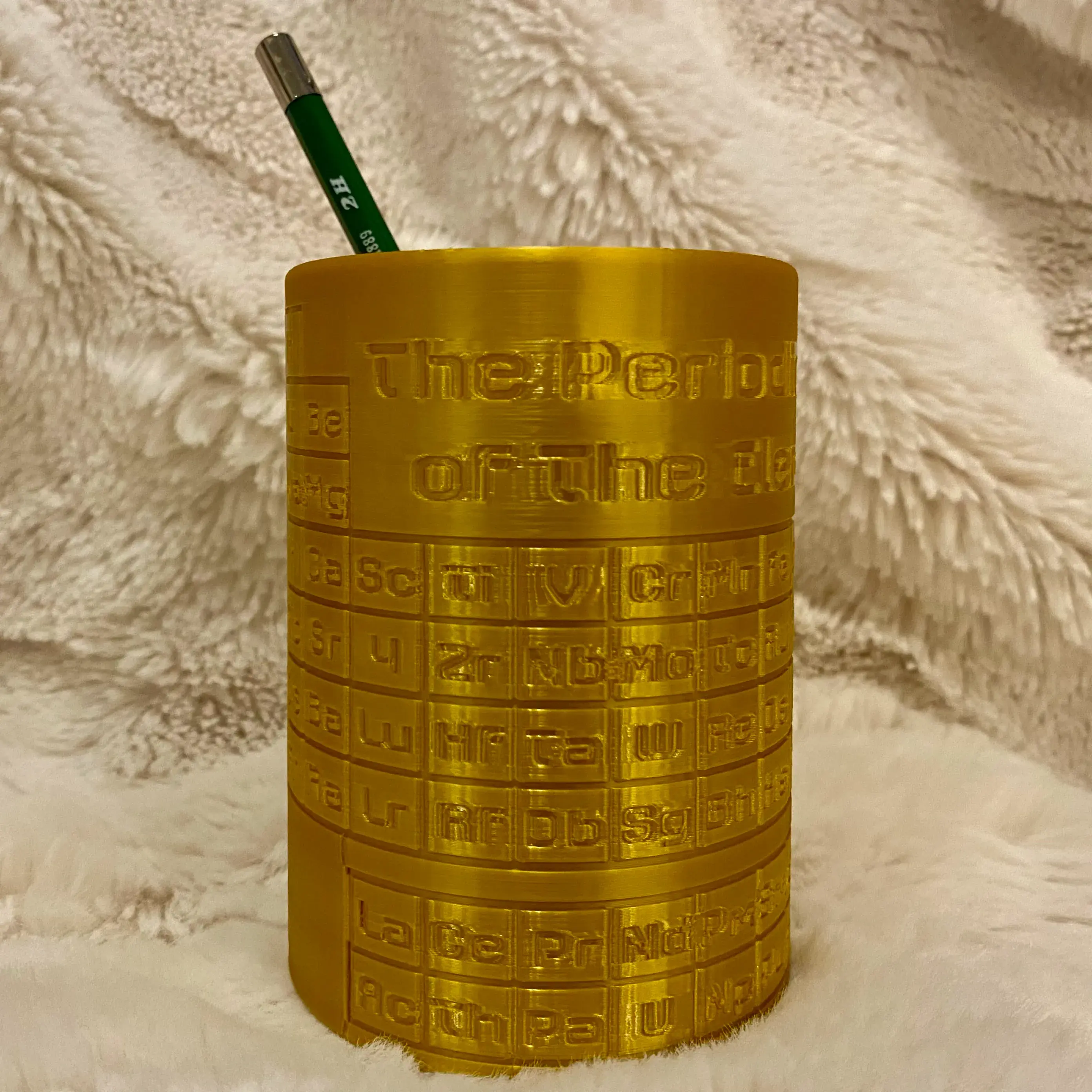 3D Printer Files | 3MF File | Wrap Around Periodic Table Pencil Holder ...