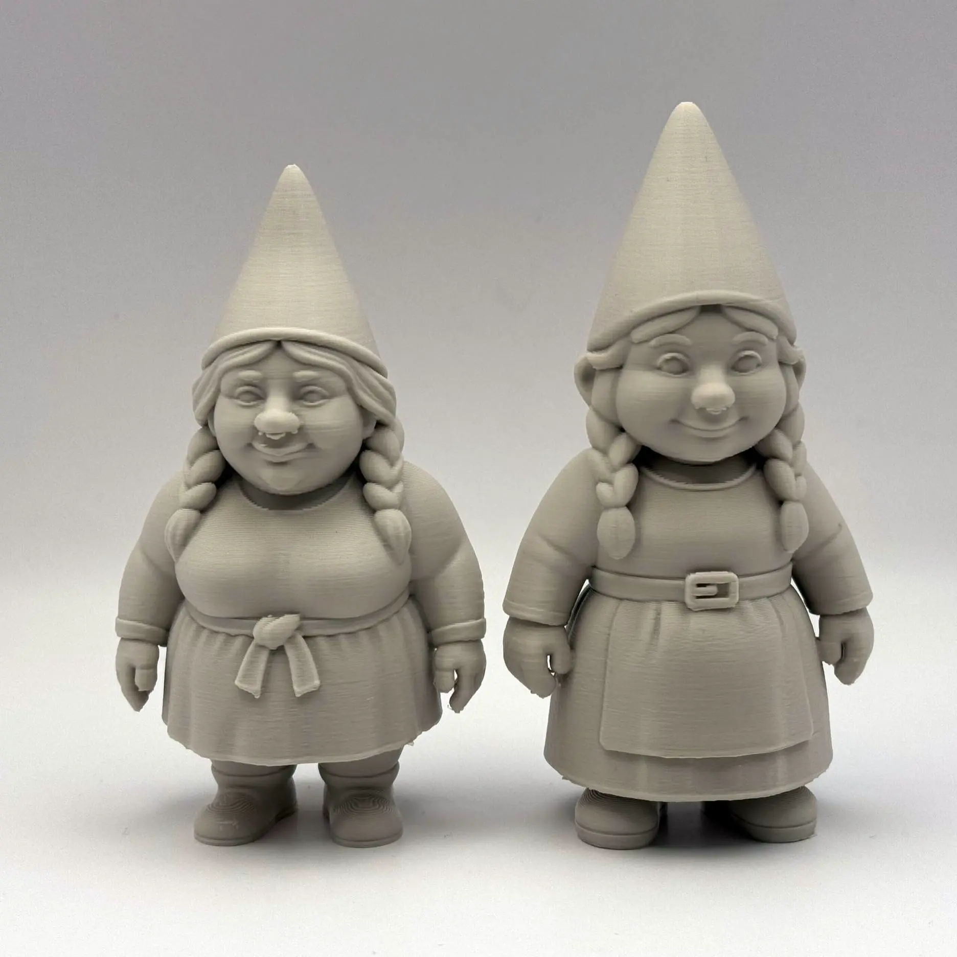 3D Printer Files | 3MF File | Two Female Garden Gnomes | Creality Cloud