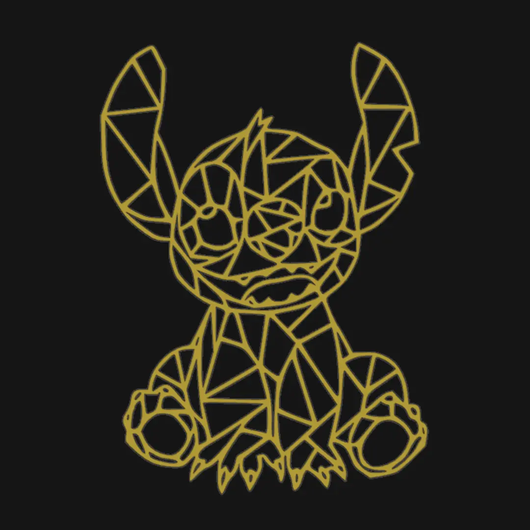 Digital Art STL Download - Stitch - Wall Art Decorby AT Design