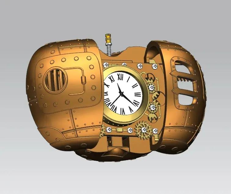 Steampunk Apple Clock | 3D modeller indir | Creality Bulutu