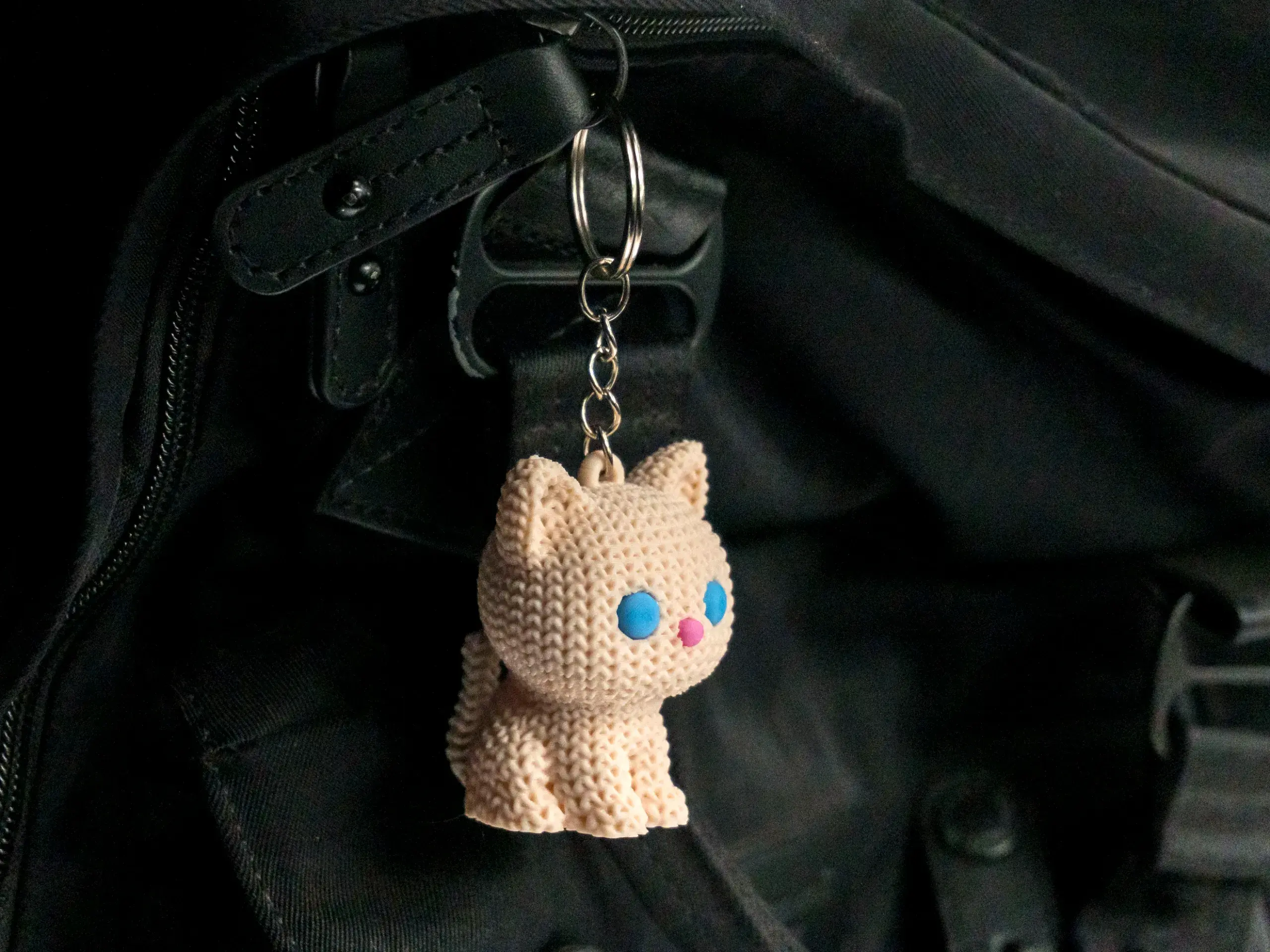 3D Printer Files | 3MF File | Knitted Cat Keychain | Creality Cloud