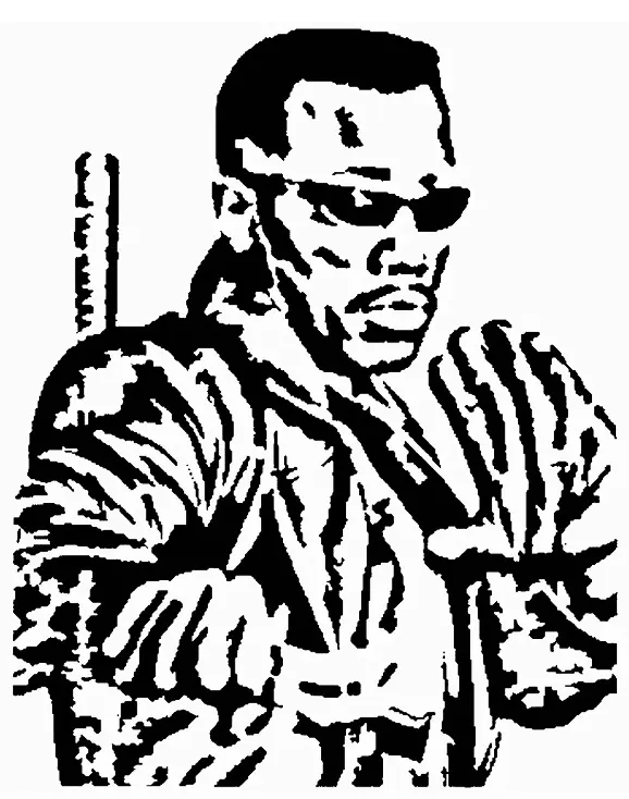 Free Digital Art STL Download - Blade stencilby SMT_M 🦊