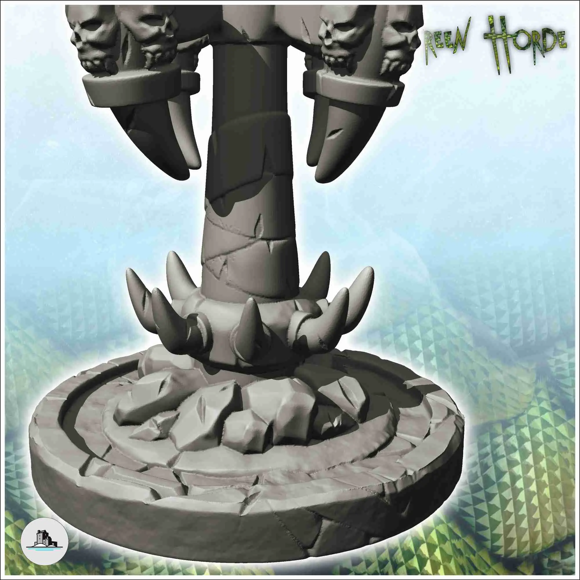 Set of two torch target markers (5) - miniatures warhammer t | 3D ...