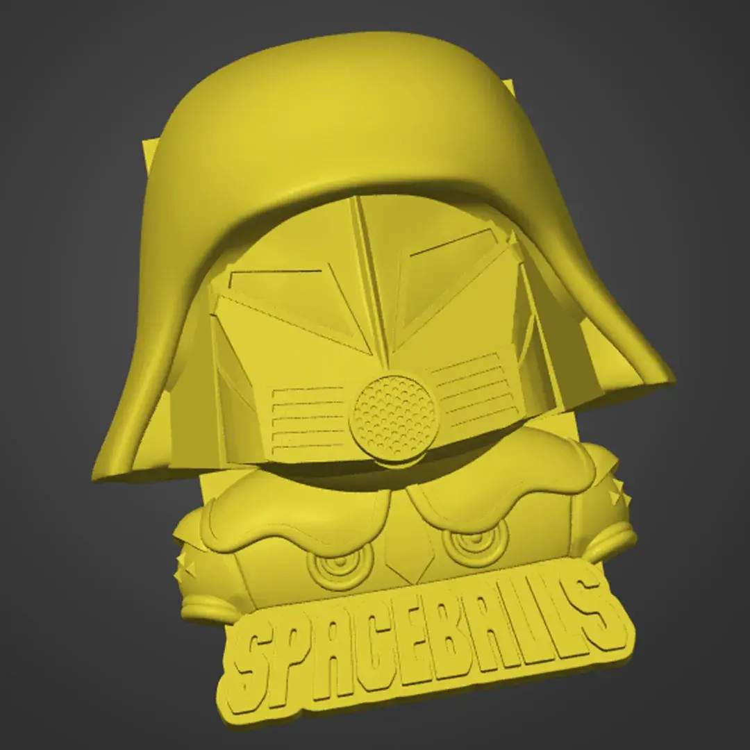 Sculptures & Artworks STL Download - Spaceballs Dark Helmetby Gioteya ...