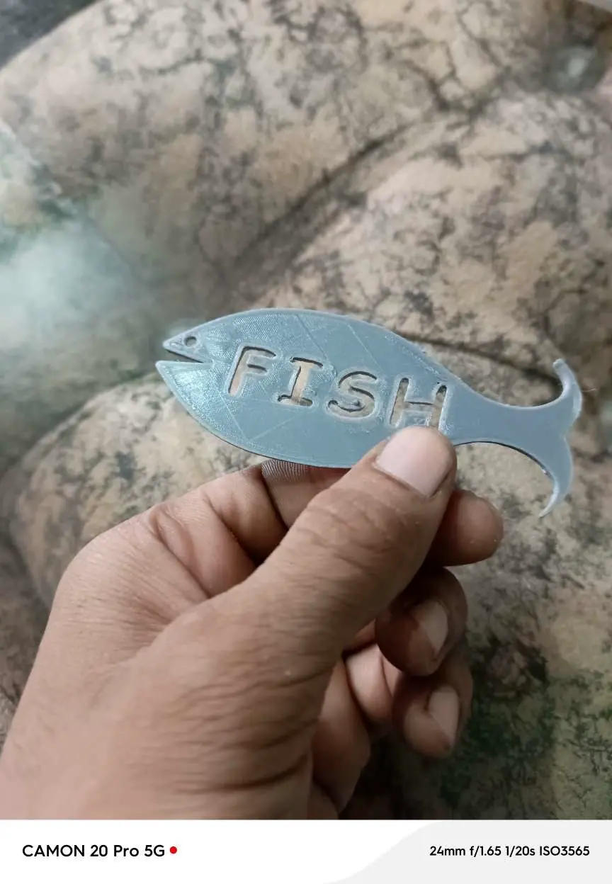 3D Printer Files | 3MF File | Fish Key Chain | Creality Cloud
