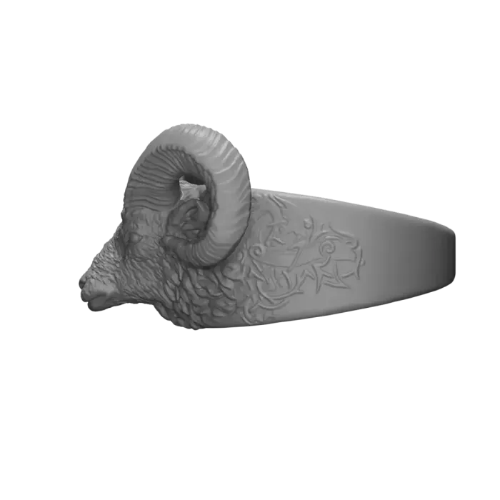 Sculptures & Artworks STL Download - EXCLUSIVE GOAT RING DETAIL ...